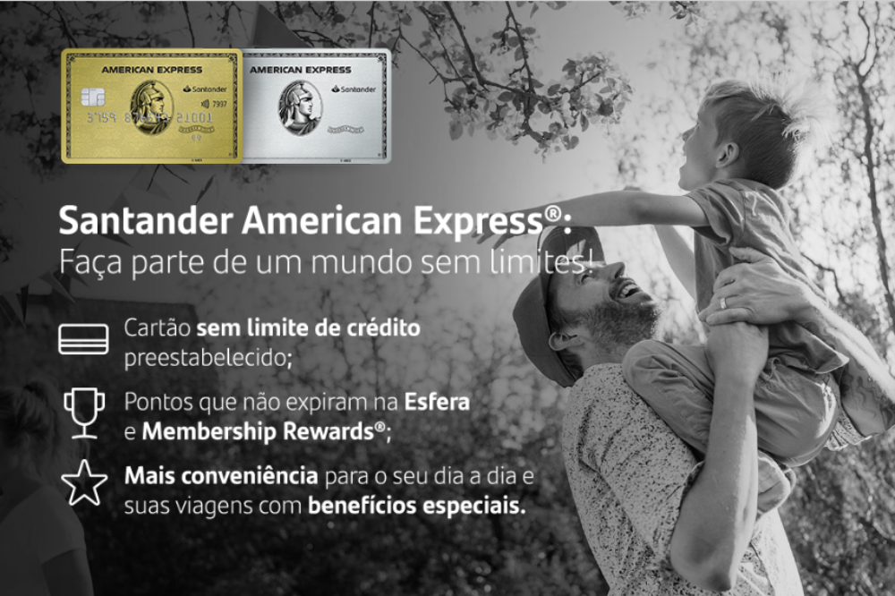 Cartão Santander American Express com anuidade grátis - Notícia Oficial